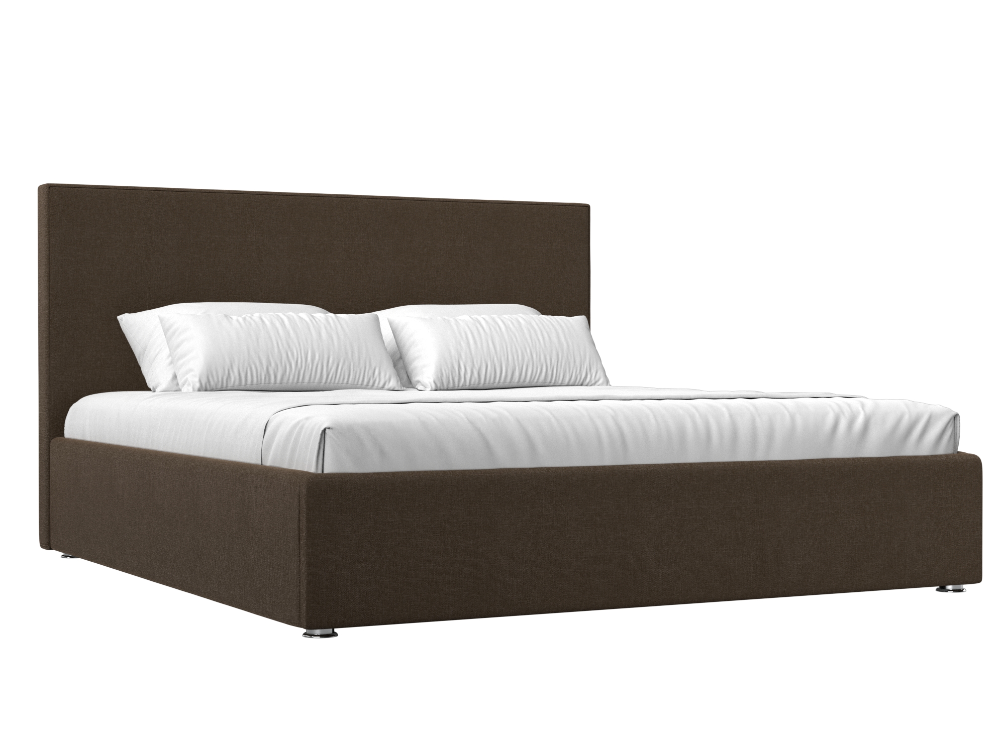 Интерьерная кровать Кариба 180 рогожка коричневый
