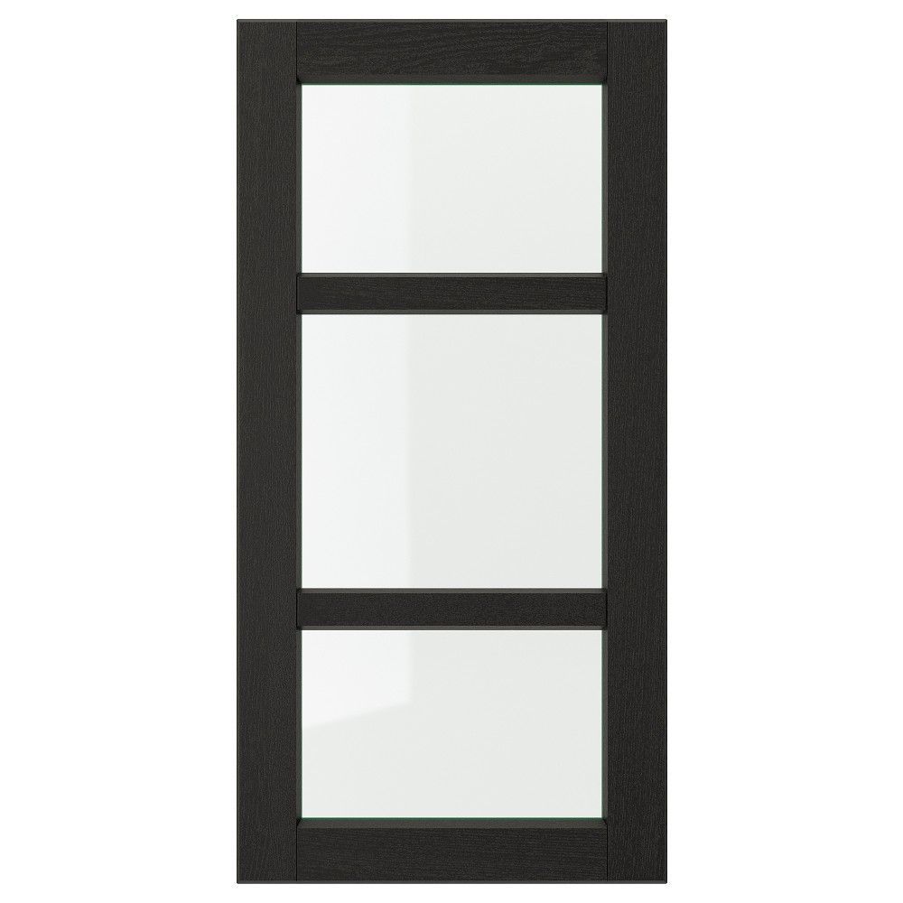 Мебельный фасад IKEA ЛЕРХЮТТАН 503.565.21 черная морилка 40x80 см