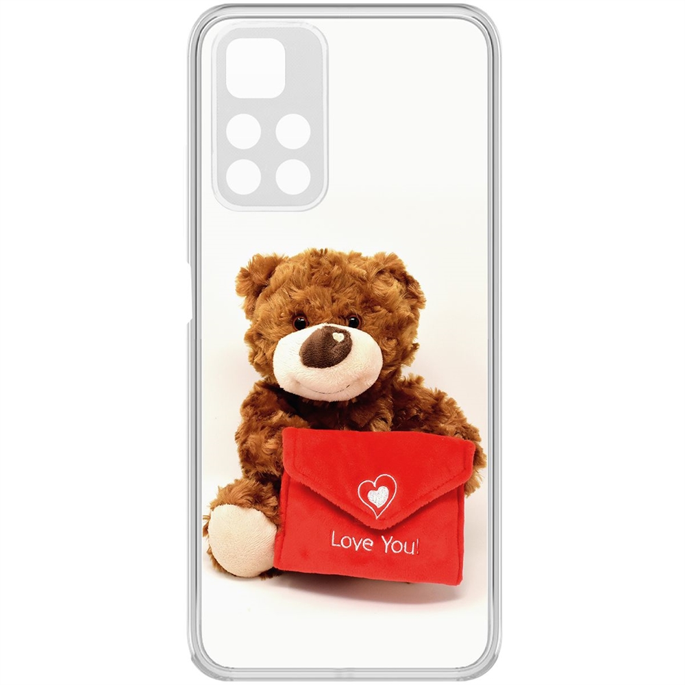 Чехол-накладка Krutoff Clear Case Медвежонок тебя любит для Xiaomi Redmi Note 11 Pro