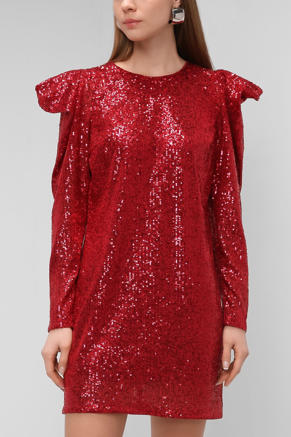 Платье женское PAOLA RAY PR221-3071 красное XS