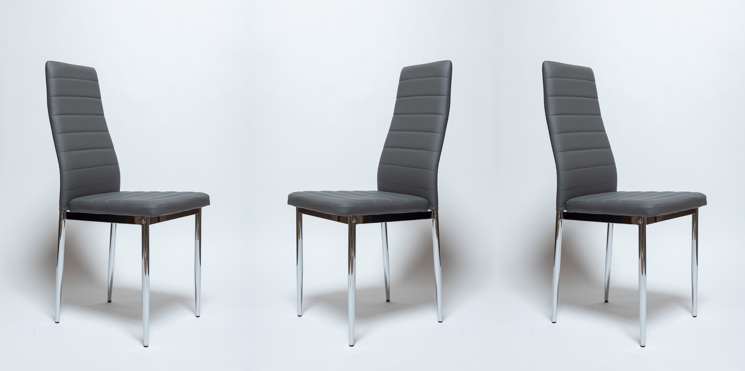 Комплект стульев 3 шт. La Room F 261-3, хром/серый