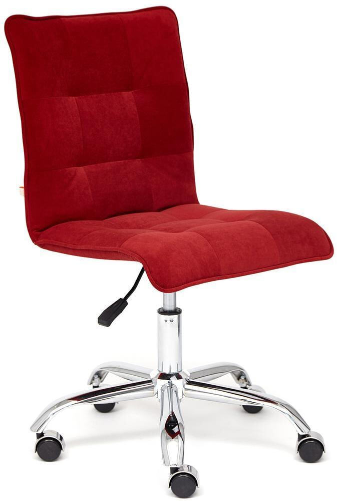 Офисное кресло Империя Стульев Zero, флок, бордовый