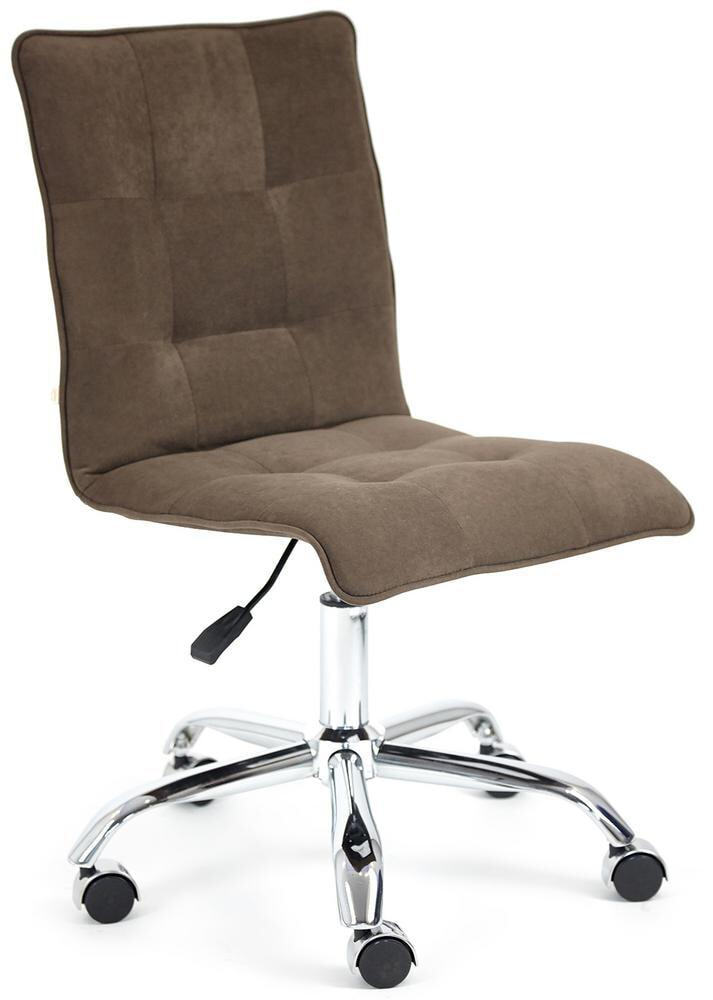Офисное кресло Империя Стульев Zero, флок, коричневый