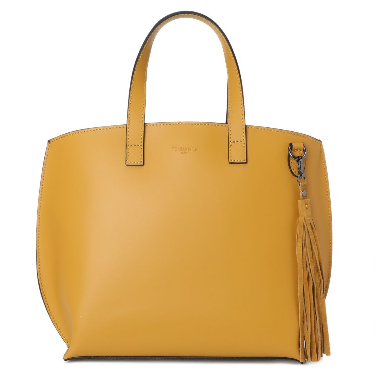 Комплект (брелок+сумка) женский Tendance BB10221, темно-желтый