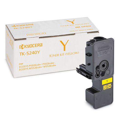 Картридж для лазерного принтера Kyocera TK-5240Y, желтый, оригинал