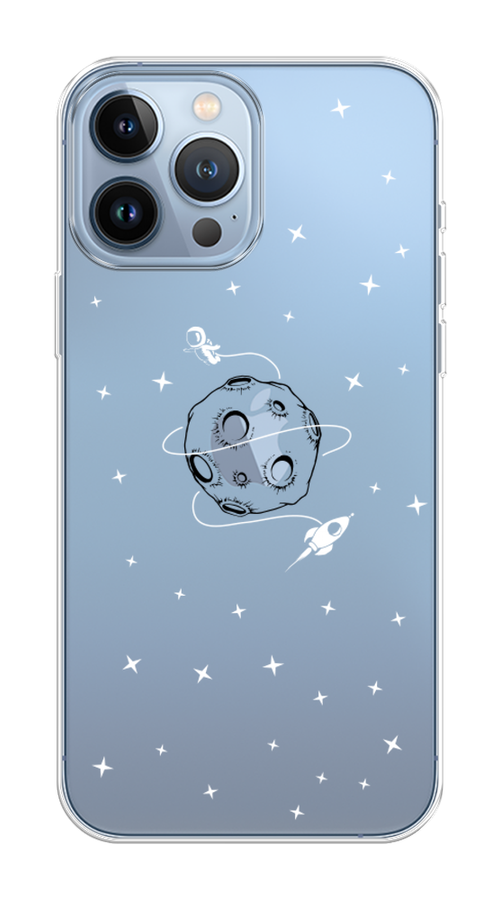 Чехол на Apple iPhone 13 Pro Max "Полет вокруг луны"