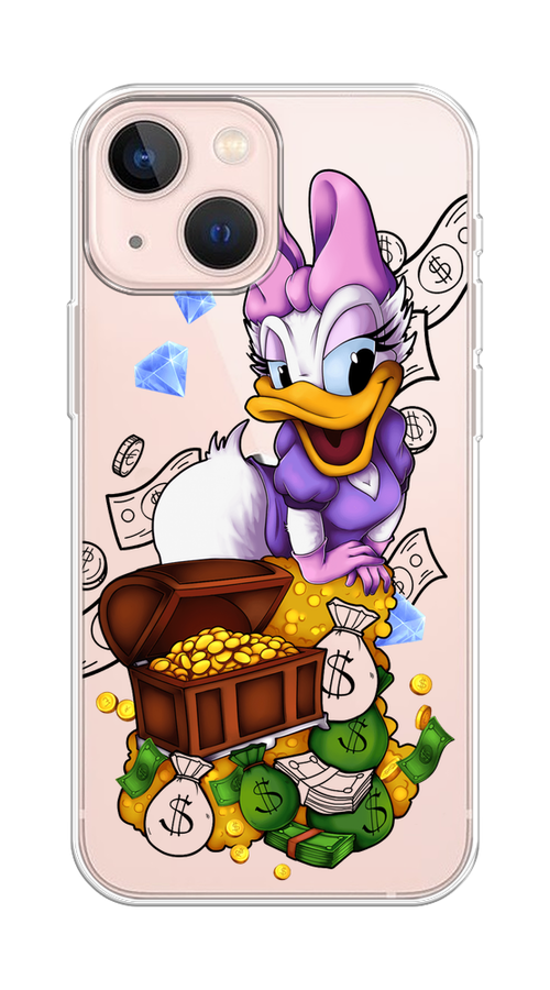 Чехол на Apple iPhone 13 mini "Rich Daisy Duck"