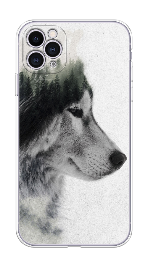 Чехол на Apple iPhone 11 Pro "Волк лес"