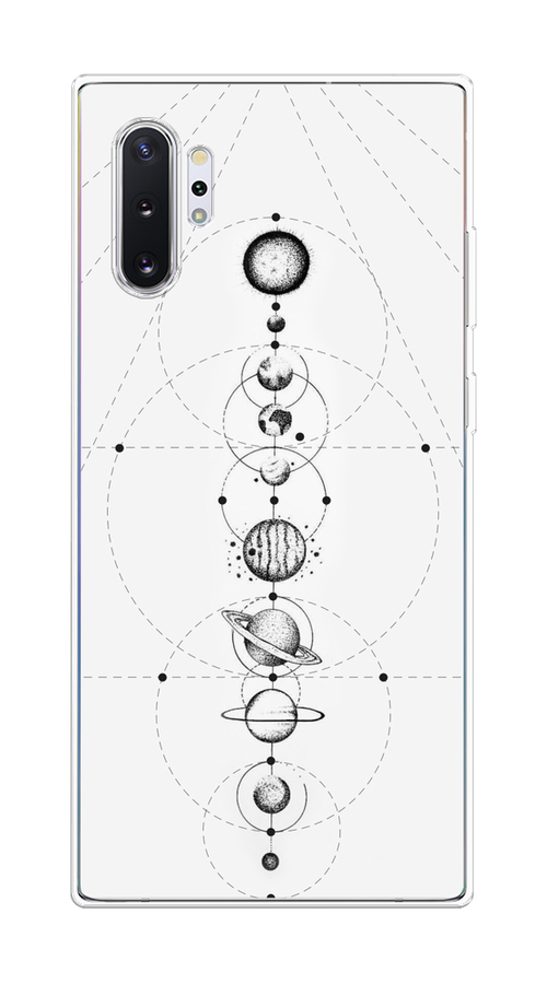Чехол на Samsung Galaxy Note 10 Plus  "Парад планет"