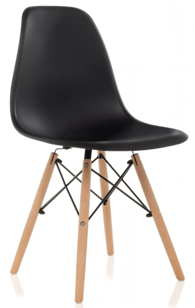 Стул Woodville Eames PC-015 черный/бежевый