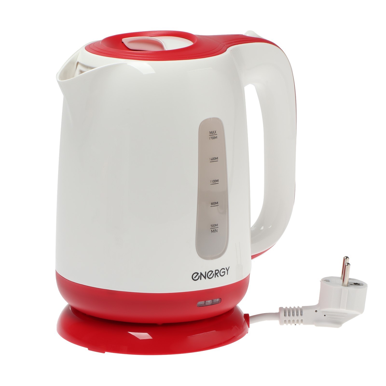 Чайник электрический NRG E-274 1.7 л белый, красный