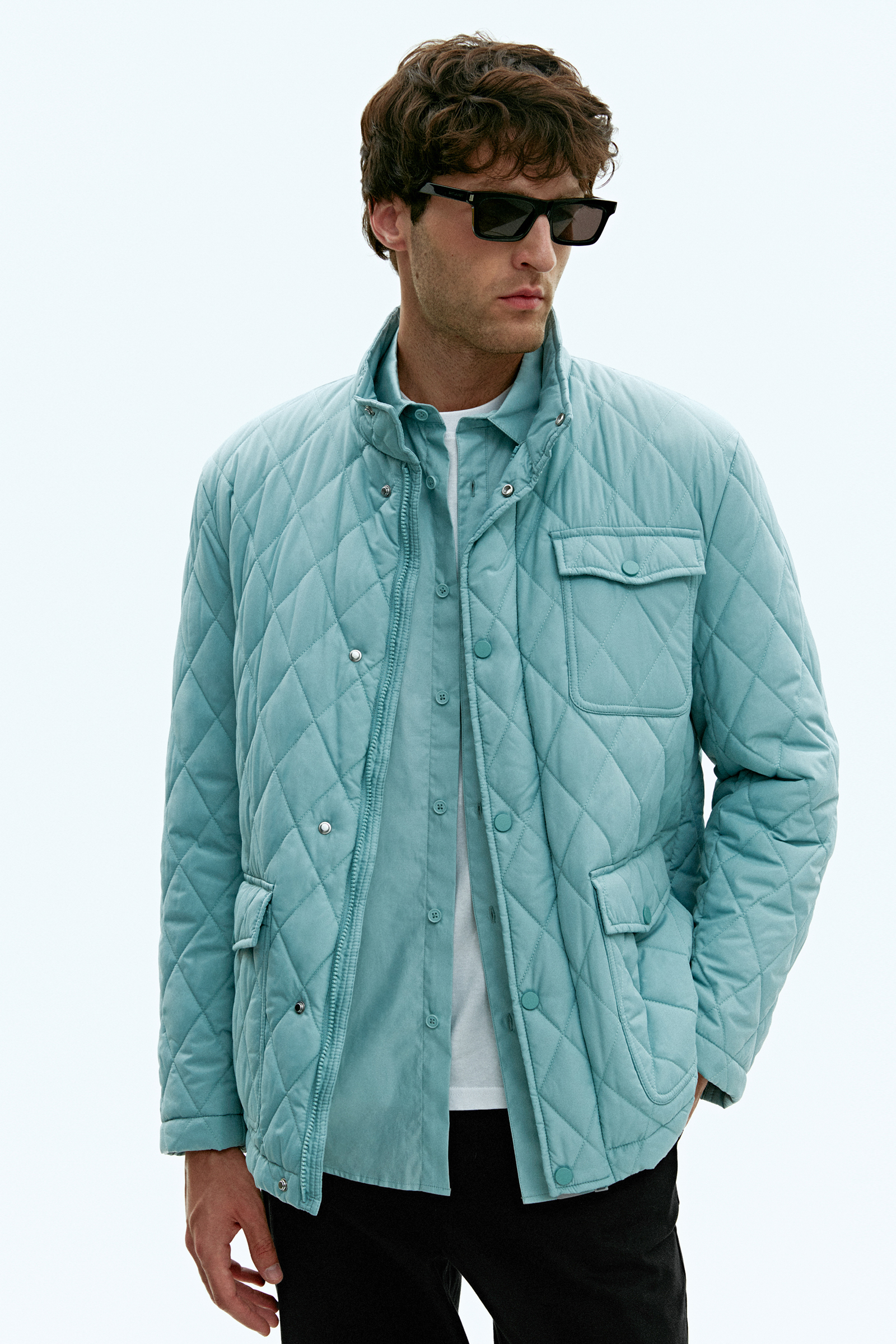 Куртка мужская Finn Flare FAD210110 голубая XL