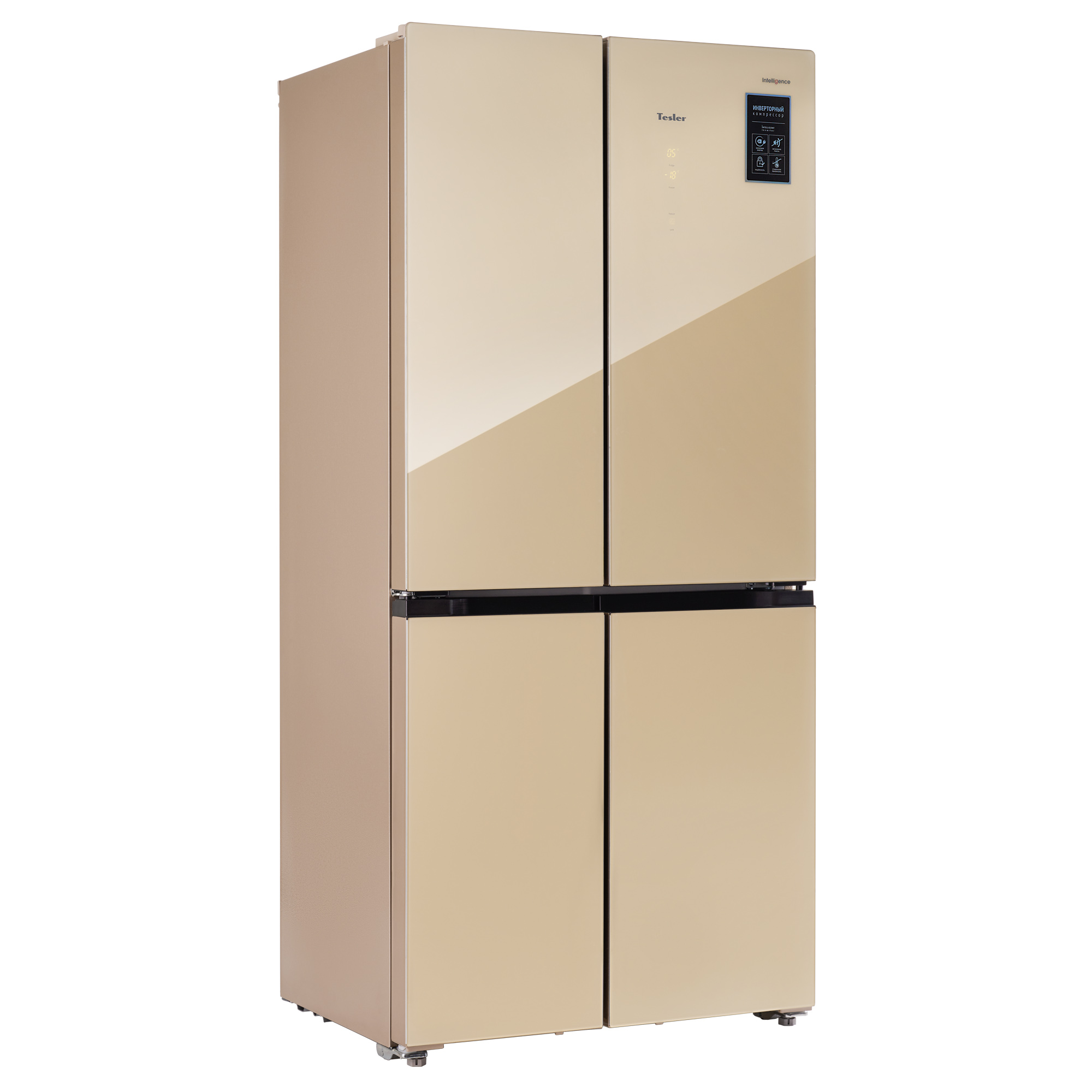 Холодильник TESLER RCD-482I бежевый