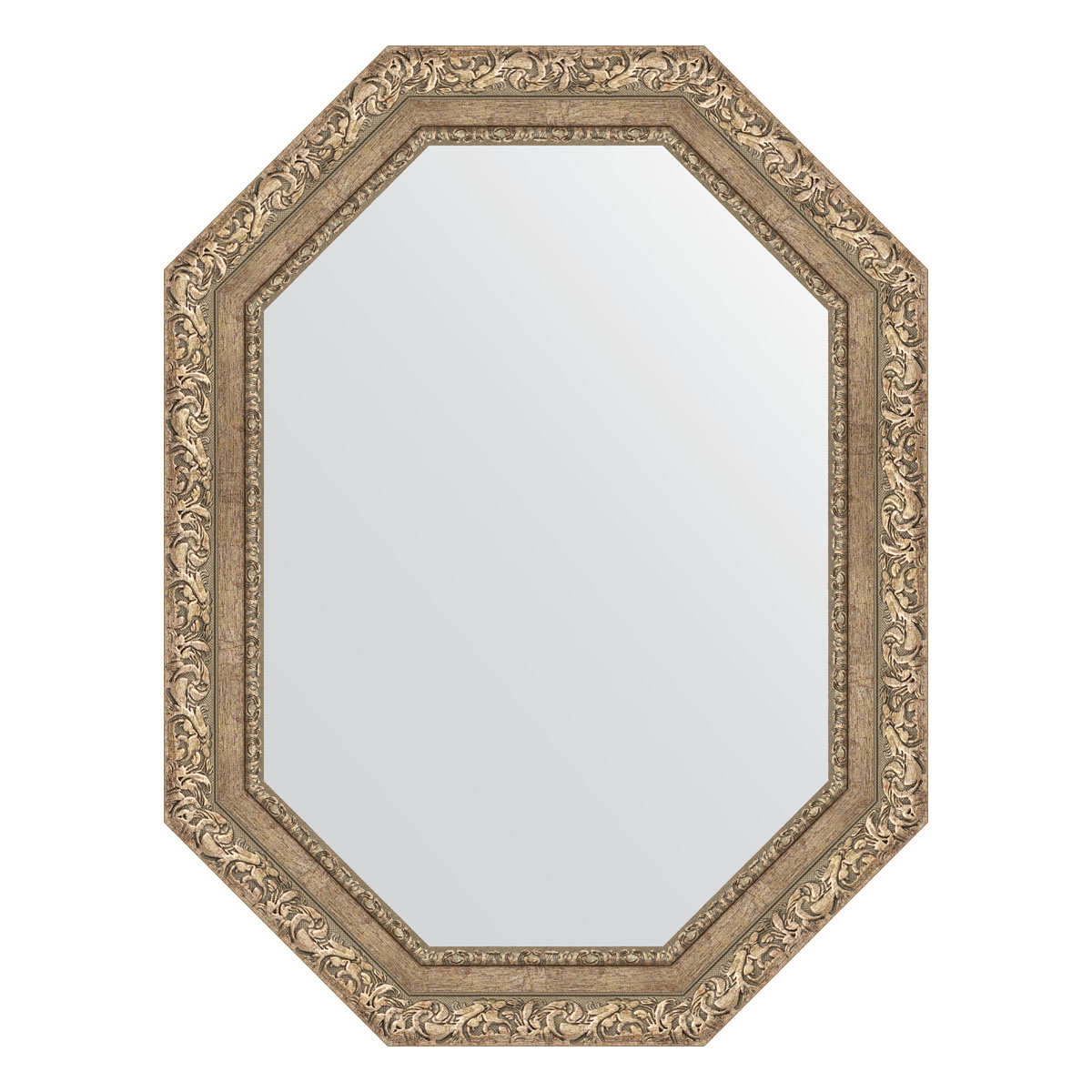 Зеркало в раме 65x85см Evoform BY 7151 виньетка античное серебро