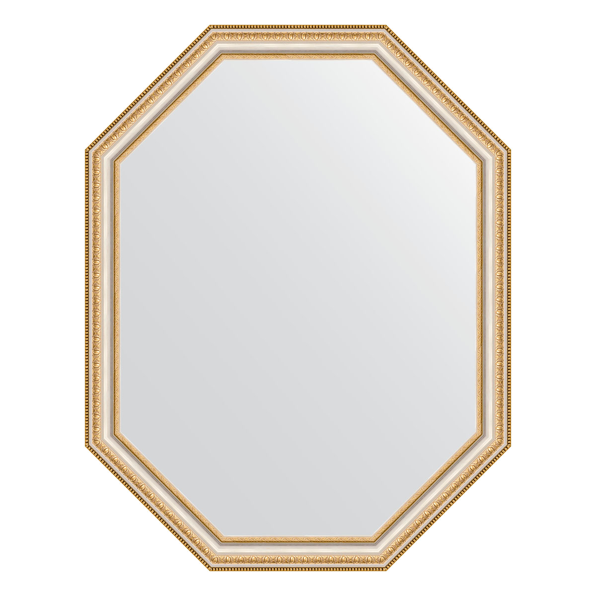 Зеркало в раме 71x91см Evoform BY 7052 золотые бусы на серебре
