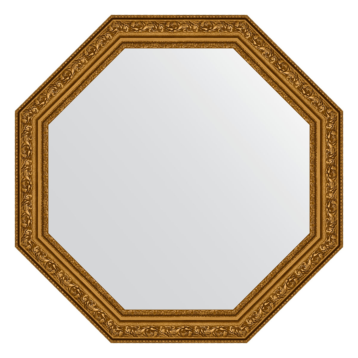 Зеркало в раме 55x55см Evoform BY 3965 виньетка состаренное золото