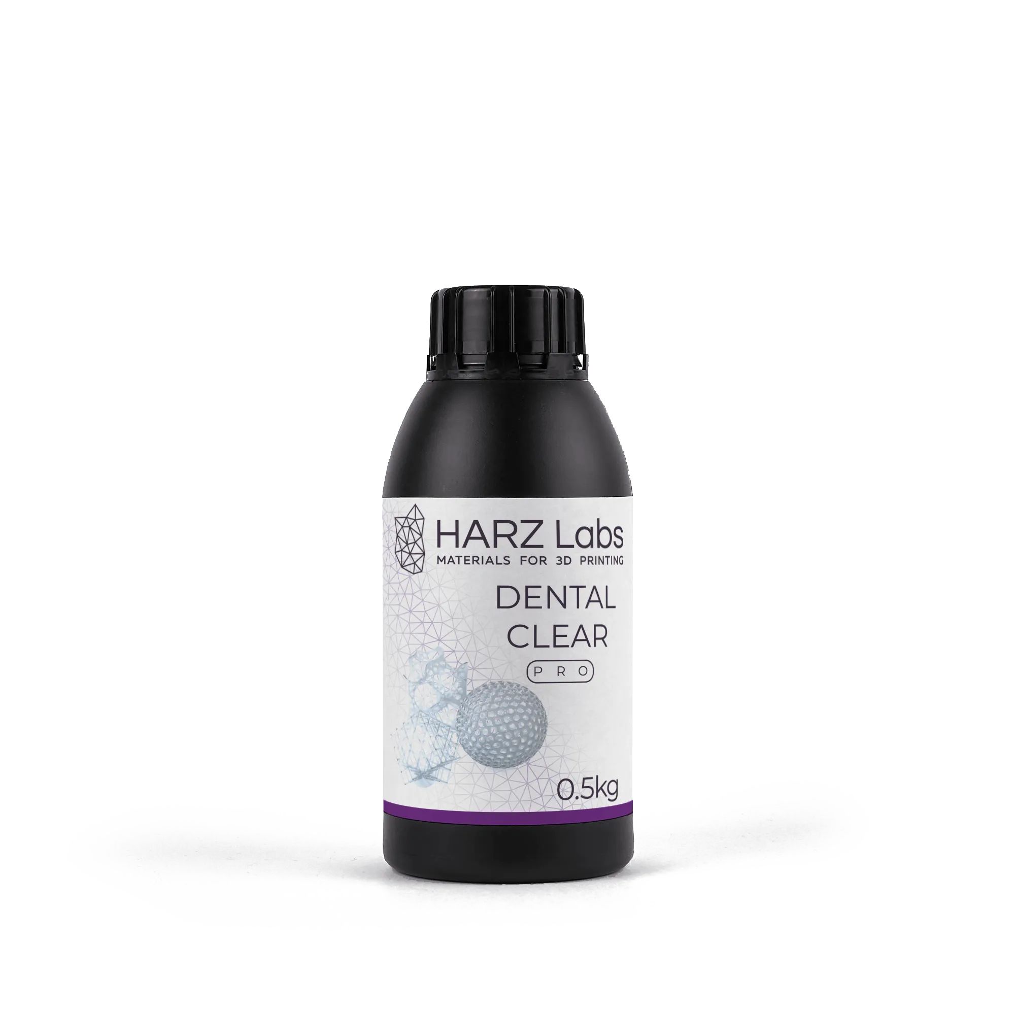 Фотополимерная смола HARZ Labs Dental Clear PRO, прозрачный (500 гр)