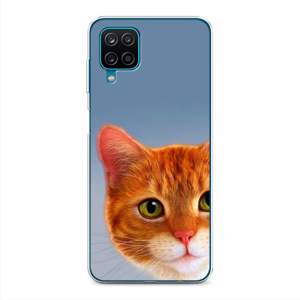 Чехол на Samsung Galaxy A12/M12 "Любопытный котик"