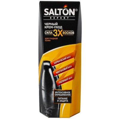 SALTON EXPERT Крем-уход для гладкой кожи <Сила 3х восков> черный 75 мл