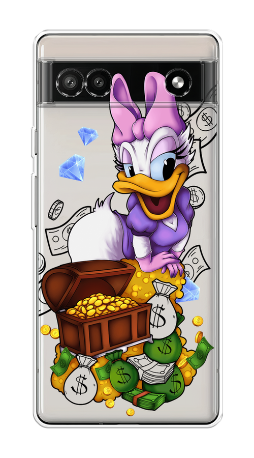 Чехол на Google Pixel 6A "Rich Daisy Duck"
