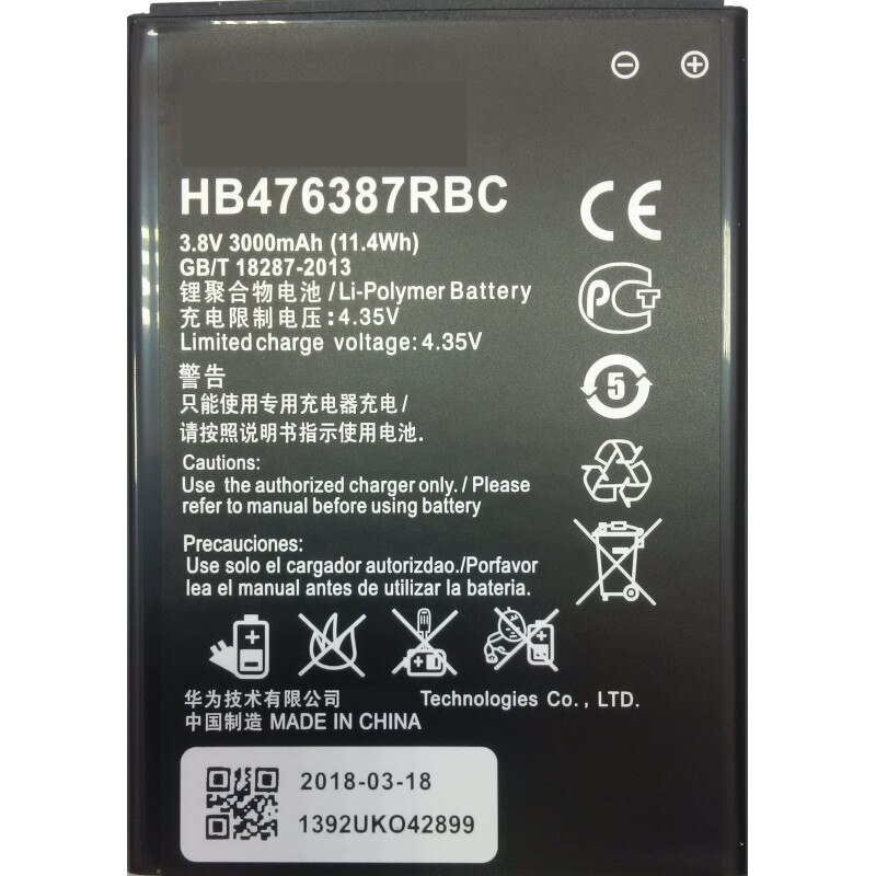 Аккумуляторная батарея HB476387RBC для Huawei Honor 3X / Hon