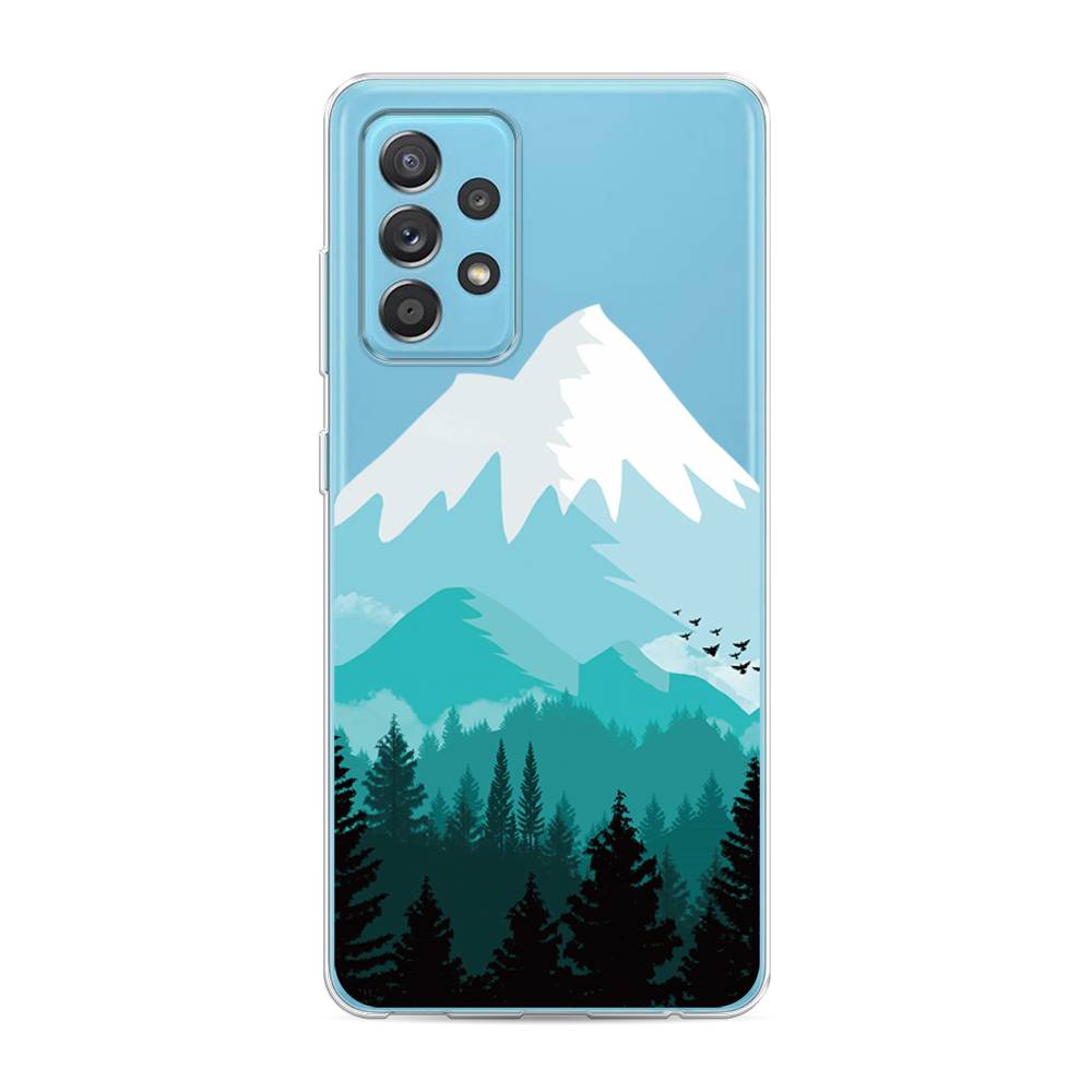 Чехол на Samsung Galaxy A52/A52s "Синяя снежная гора"