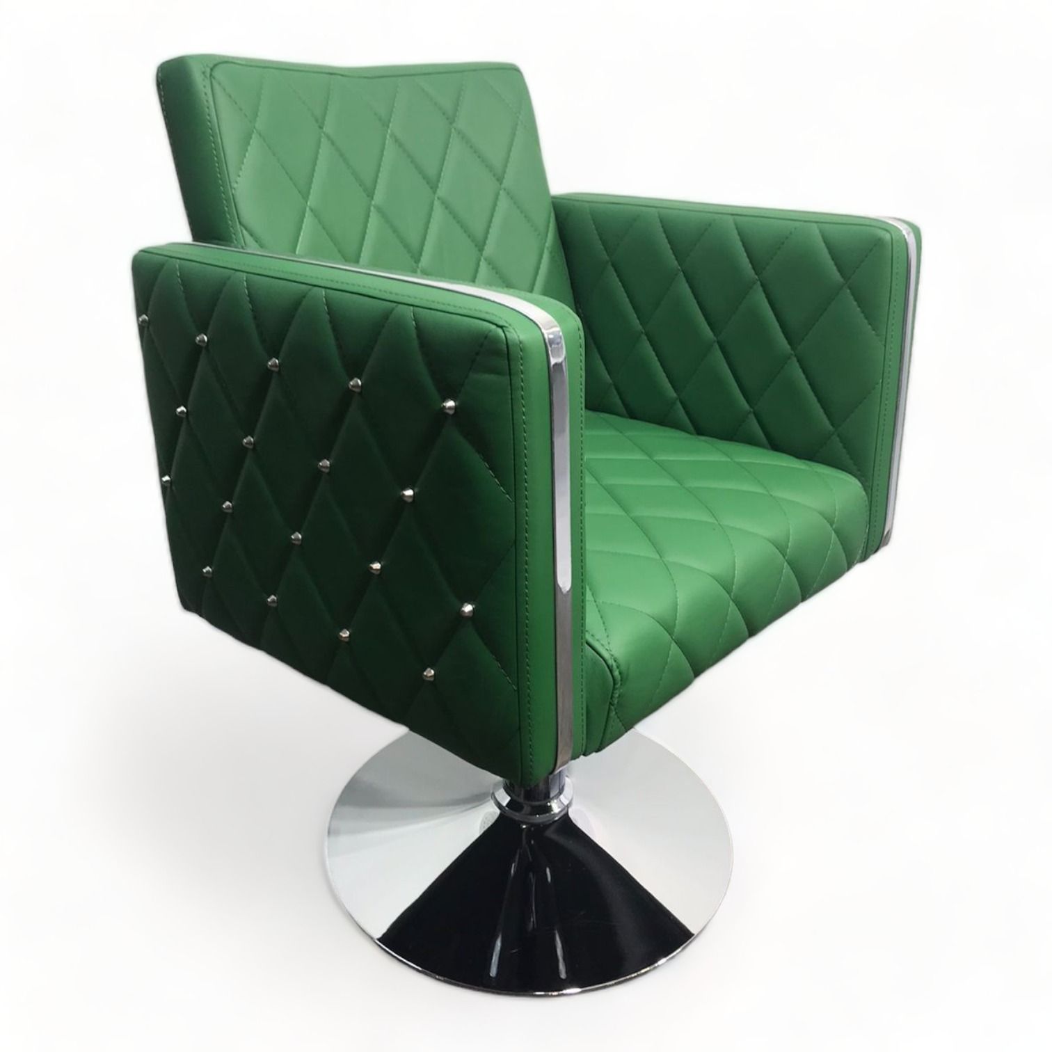 Парикмахерское кресло Мебель Бьюти "Гринвич II", Зеленый