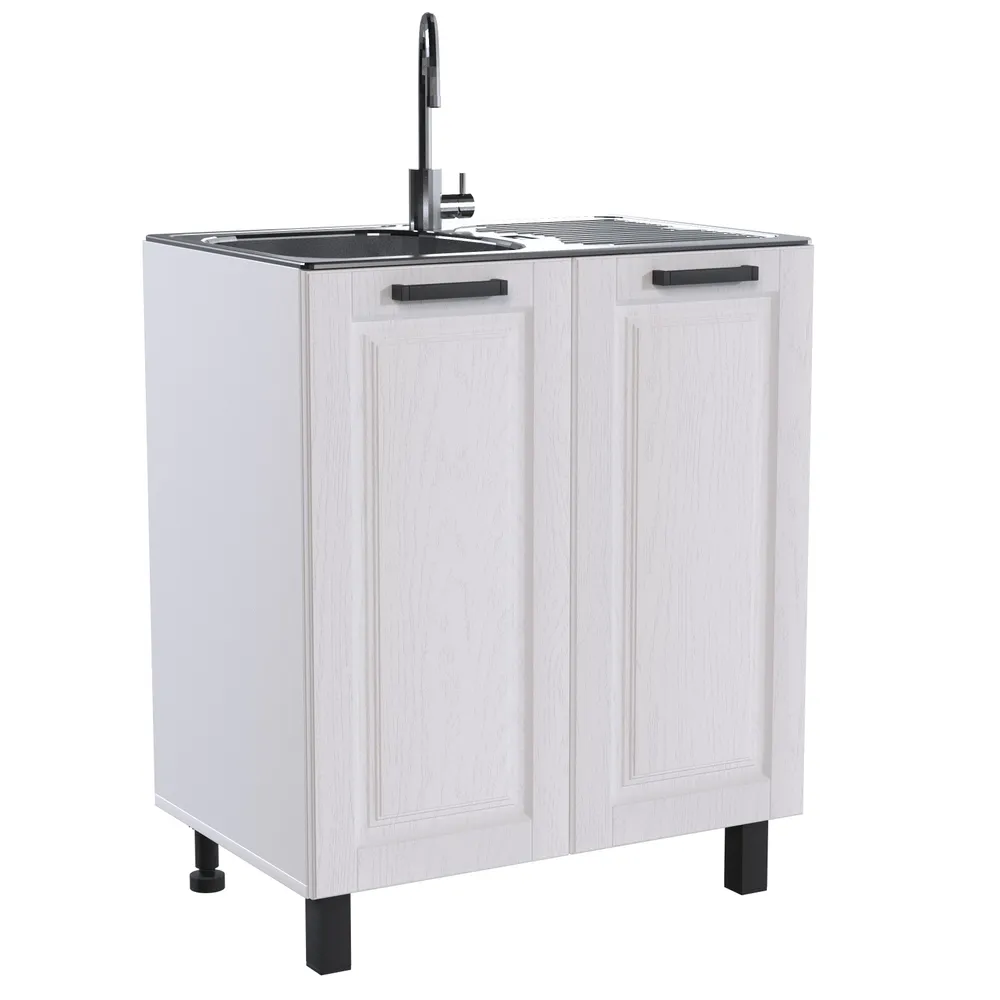 Напольный кухонный шкаф под мойку PDM Палермо РСМ-60 600*440*830мм Шато Белый