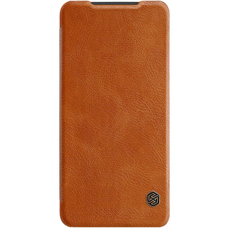 Кожаный чехол-книжка Nillkin Leather Qin для Samsung Galaxy A33 (коричневый)