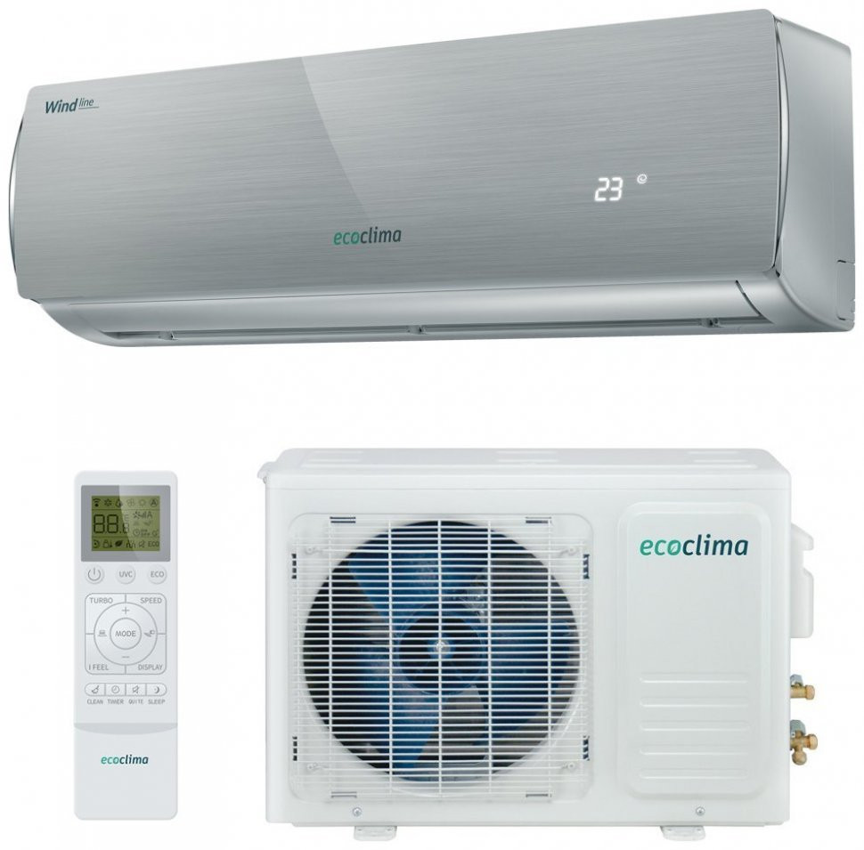 Сплит-система Ecoclima EC/I-12QC/ECW/I-12QCG Wind Line Inverter (Silver)