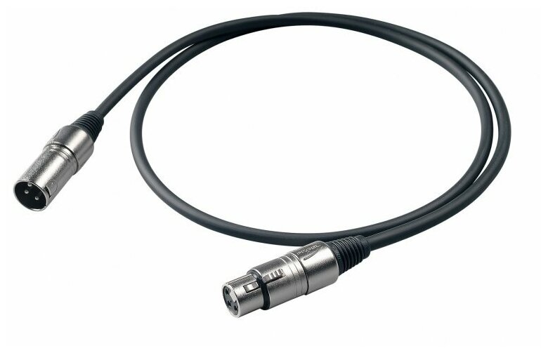 Шнур Proel XLR M - XLR F BULK250LU1 1m