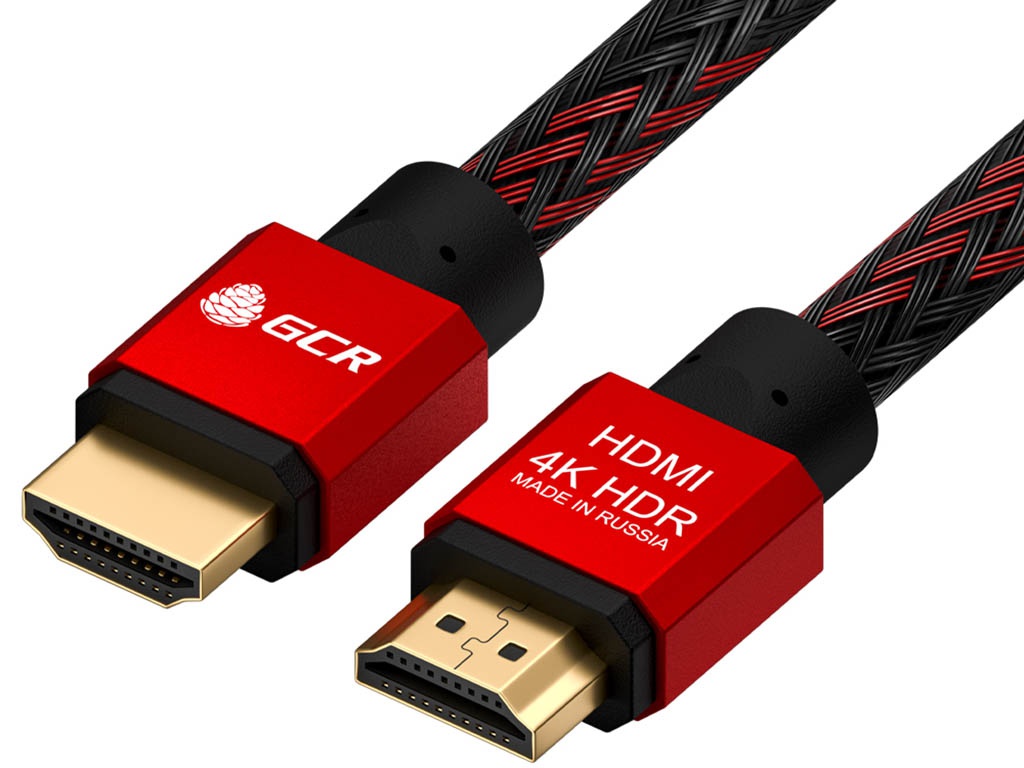 Кабель GCR Bicolor GCR-52211 HDMI - HDMI 0,5m Black