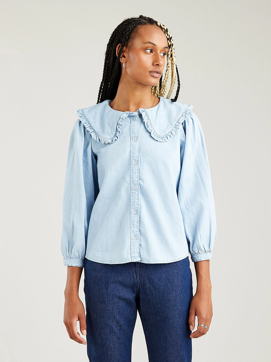 Блуза женская Levi's Women Mimmi Collar Blouse голубая S