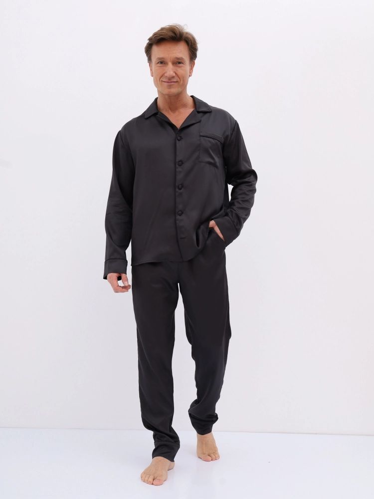 Пижама мужская Малиновые Сны TENBL черная 46 RU