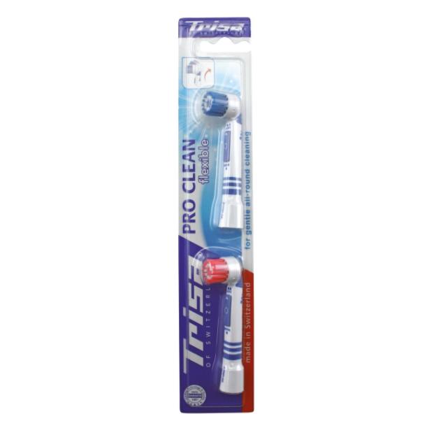 Насадка для электрической зубной щетки Trisa 659215 2шт Red/Blue