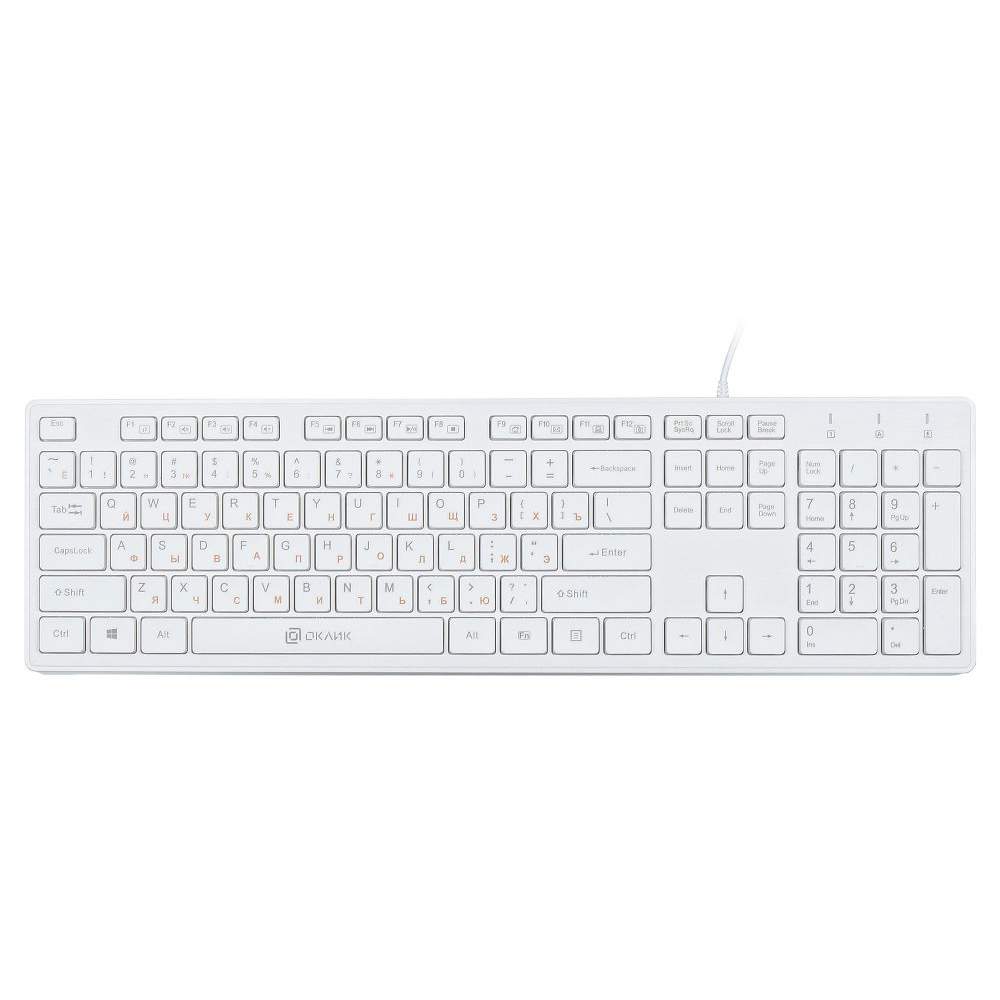 Проводная клавиатура OKLICK 500M White (1061586)