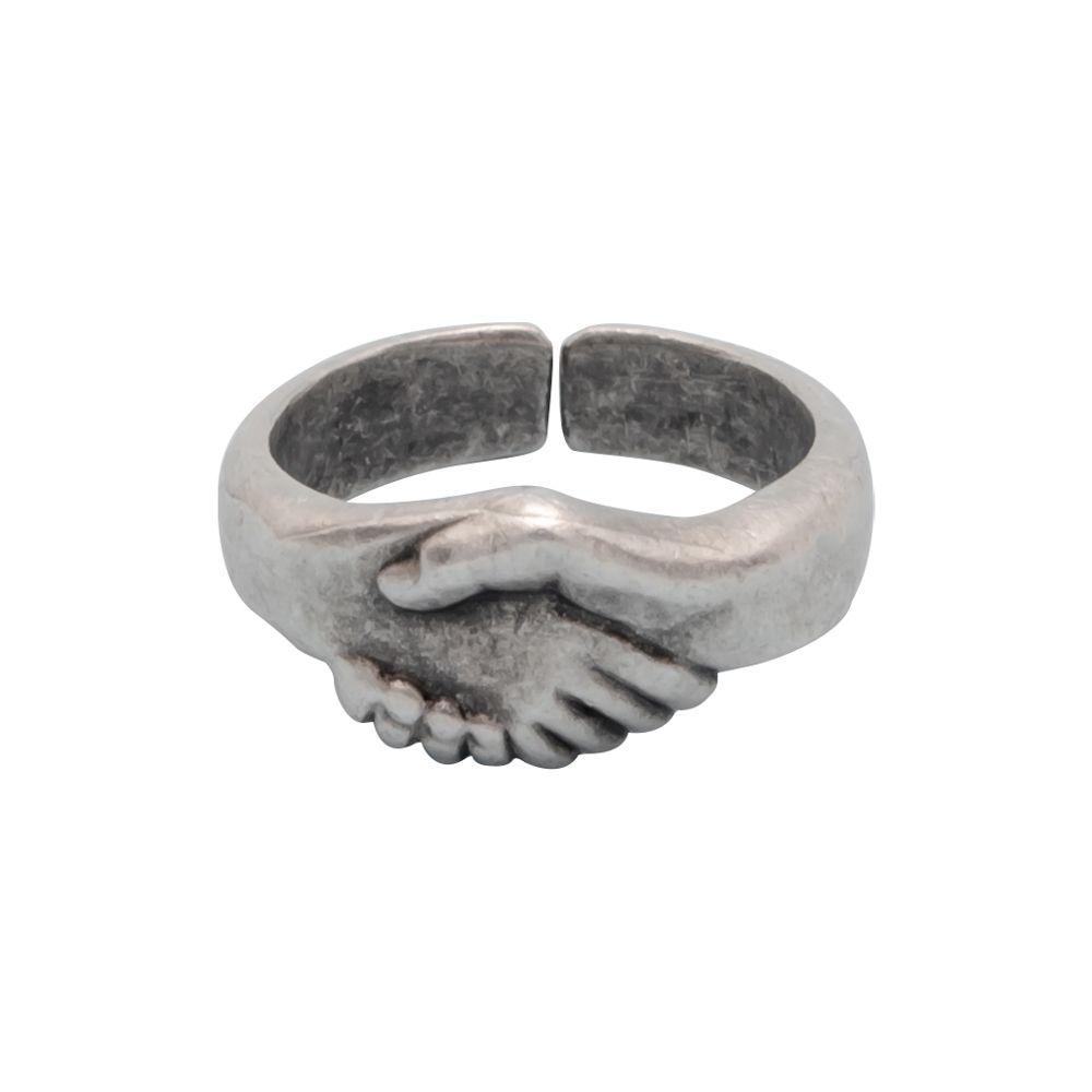 Кольцо бижутерное Рукопожатие OTOKODESIGN 54815 серебристое р.OS