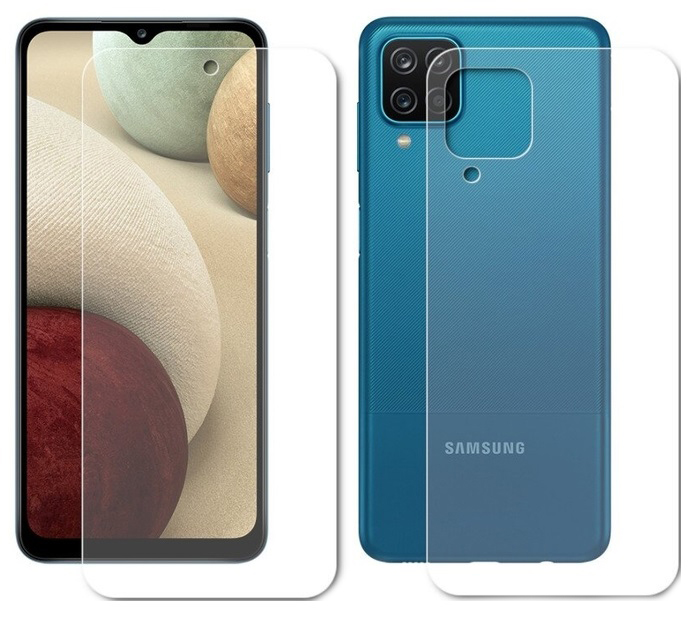Гидрогелевая пленка LuxCase для Samsung Galaxy A12 0.14mm Front and Back Matte 86373