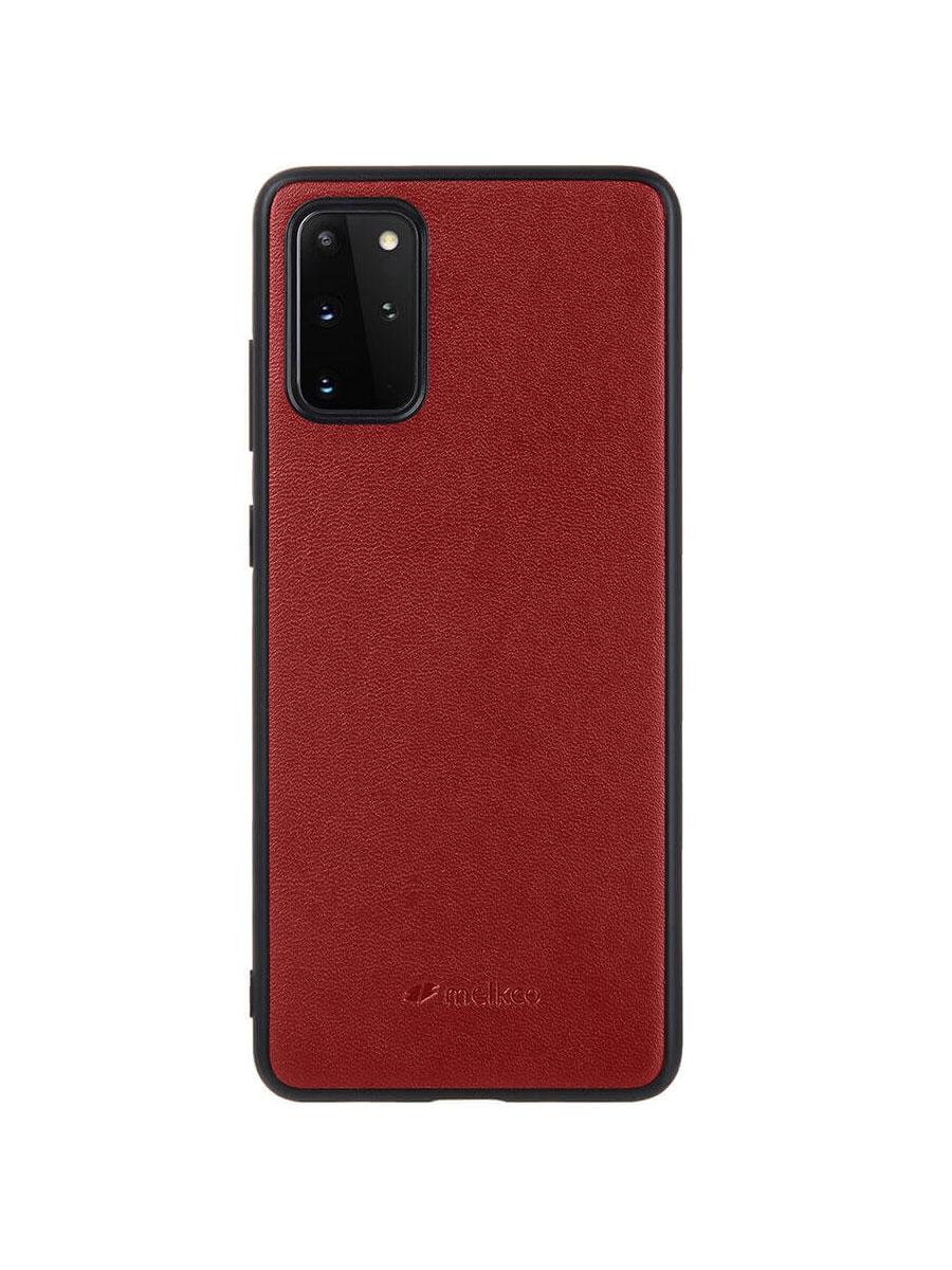 Кожаный чехол накладка Melkco Ingenuity Series для Samsung Galaxy S20+, красный