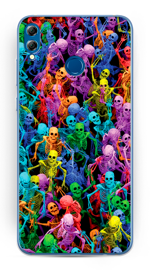 Чехол на Honor 8X "Вечеринка скелетов"