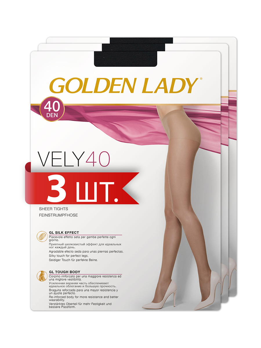 Комплект колготок Golden Lady VELY 40 nero 3(M)