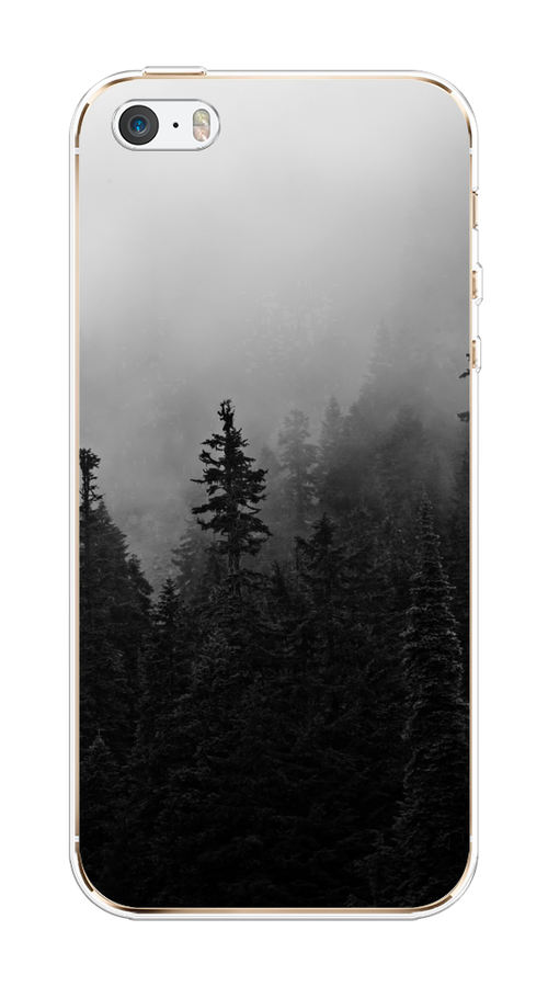Чехол на Apple iPhone 5/5S/SE "Туманный лес"