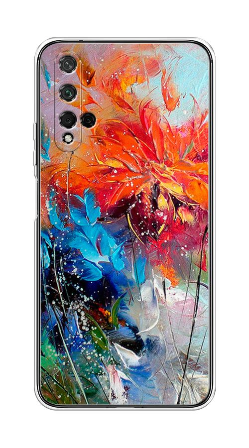 Чехол на Honor 20/Huawei Nova 5T "Абстрактные цветы"