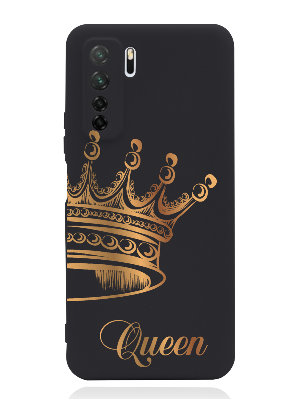 Чехол MustHaveCase Huawei P40 Lite Парный чехол корона Queen