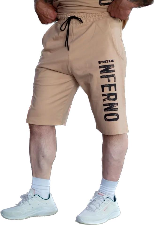 Спортивные шорты мужские INFERNO style Ш-001-001 бежевые 3XL
