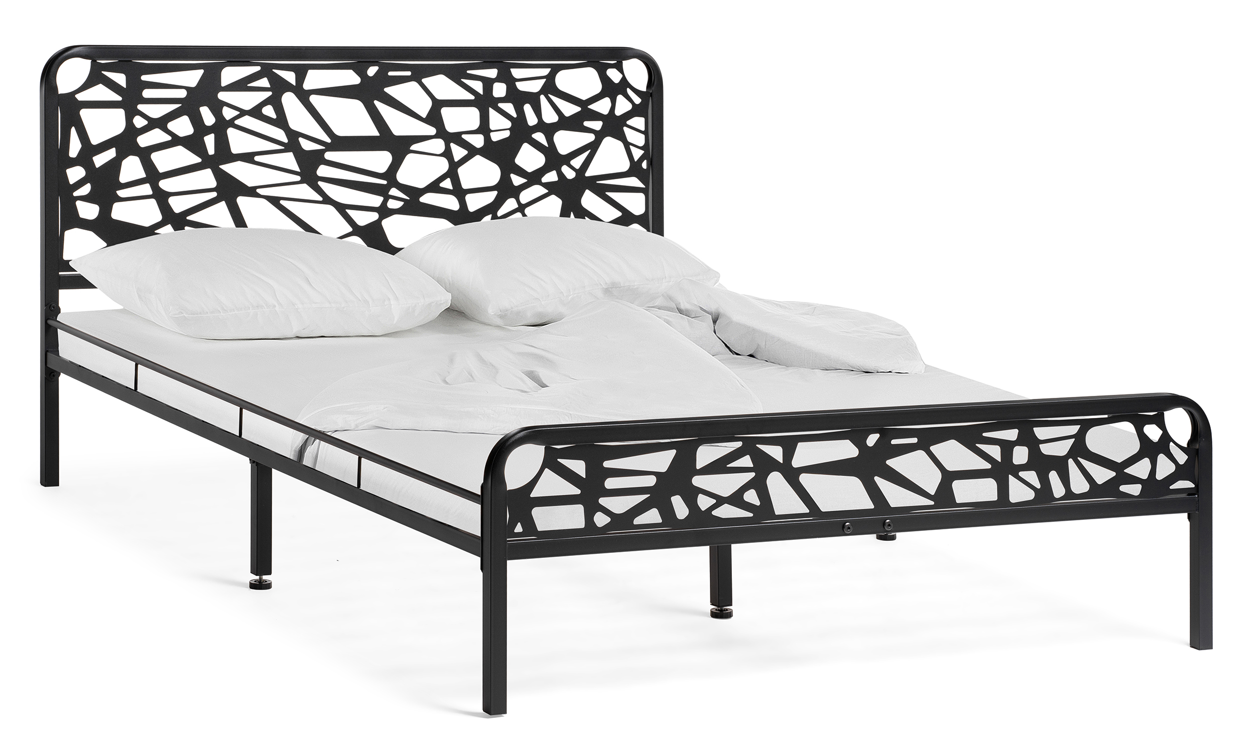 Двуспальная кровать Woodville Кубо 160х200 черный