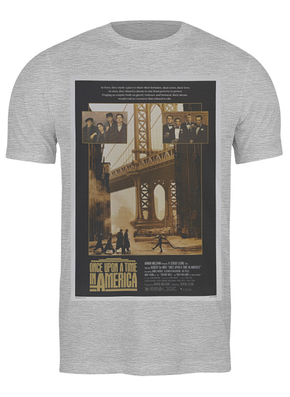 Футболка мужская Printio Once upon a time in america / однажды в америке серая L