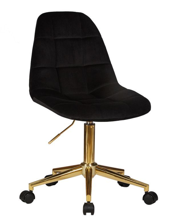Офисное кресло Империя стульев DIANA VELOUR черный LM-9800-Gold (MJ9-101)