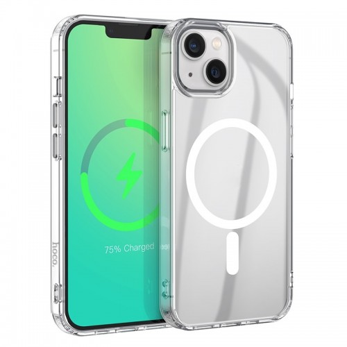 Чехол-накладка HOCO Light для iPhone 14 MageSafe/Магсейф прозрачный