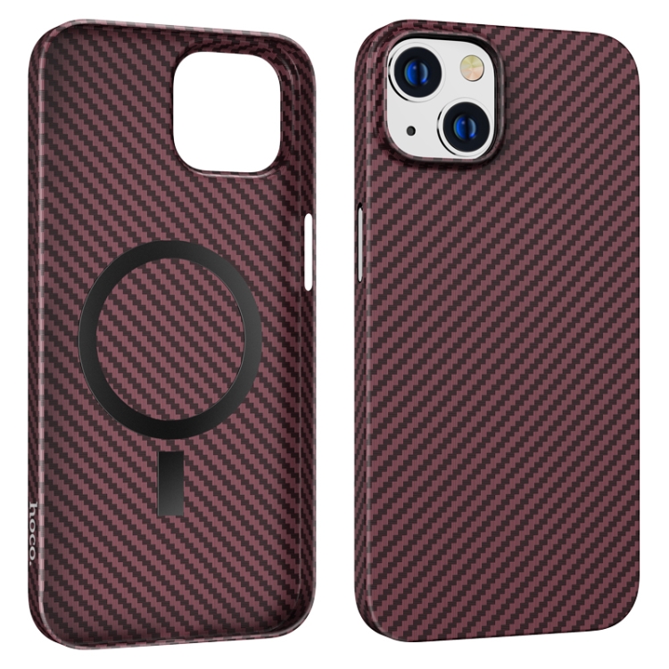Чехол-накладка HOCO Gave ultra-thin Magnetic protective case для iPhone 14 Plus, красная